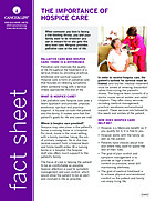 Hospice Care, Quality of Life, End of Life, Cancer